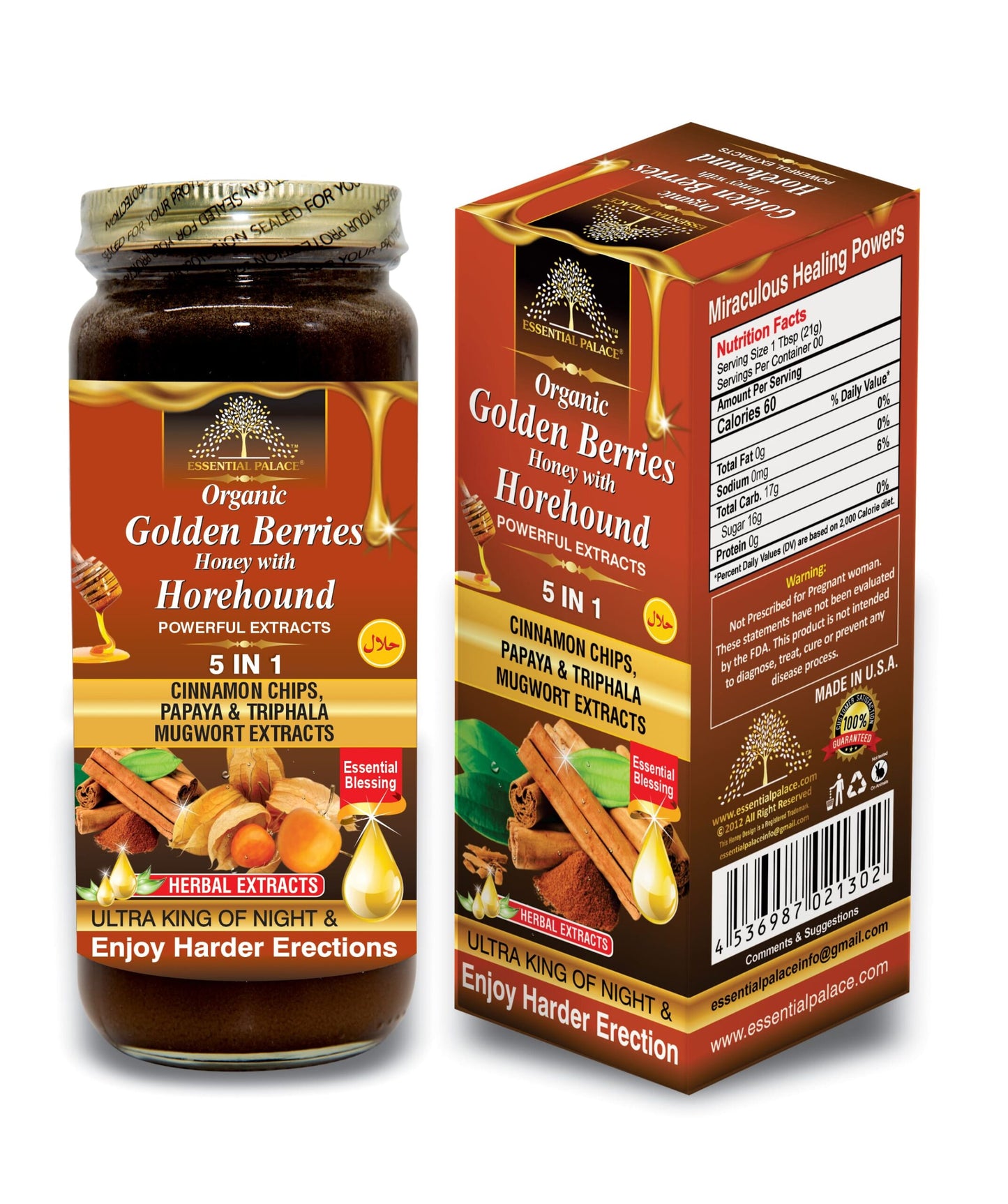 GOLDEN BERRIES HONEY WITH HOREHOUND | ESSENTIAL PALACE – KING OF ...