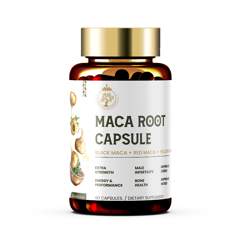 MACA ROOT CAPSULES WITH BLACK MACA RED MACA YELLOW MACA – KING OF ...